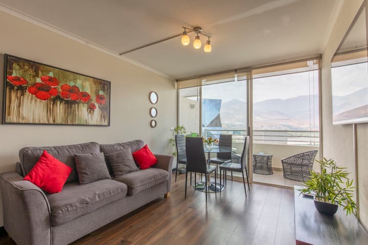 Hermosa Vista Cordillera -Mall, Metro,parking Cx2 - Las Condes