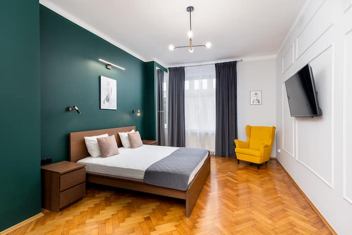 ⭐⭐⭐⭐ Elegant Suite 75m2 • Aparthotel • Old Town - Krakow