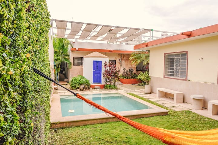 Casa Azafrán+apartamento Antigua Típica Yucatán - Mérida
