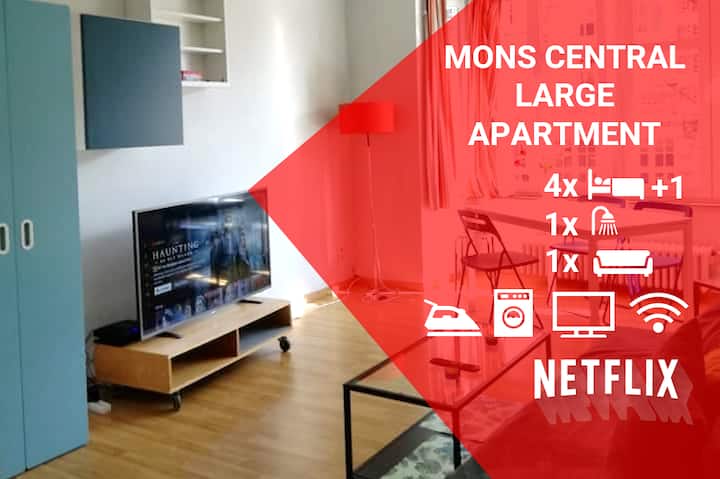 Grand Appartement Lumineux Et Central - Mons