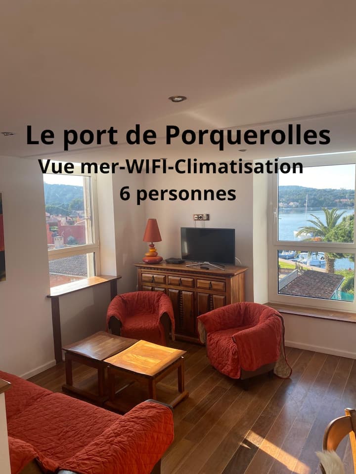 Ile De Porquerolles : T3 Climatisé Vue Mer - Porquerolles