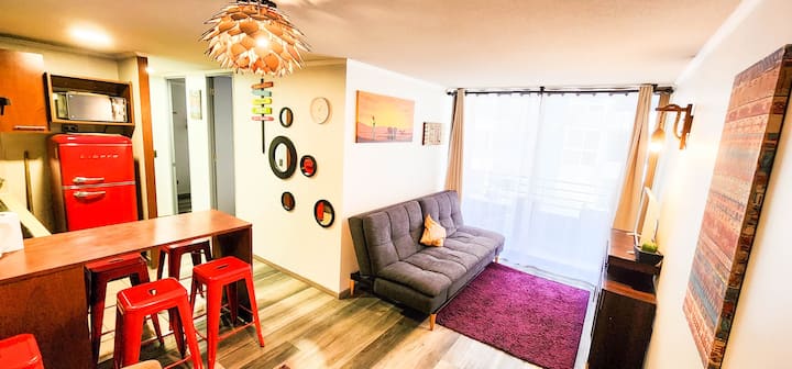 Appt With Free Parking In Downtown Next To Subway - Santiago, Chile