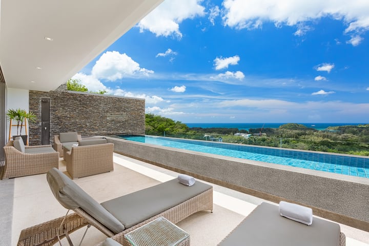 "Layan Sea View Villas"- Best 3 Bed Apt, 11-m Pool - Tayland