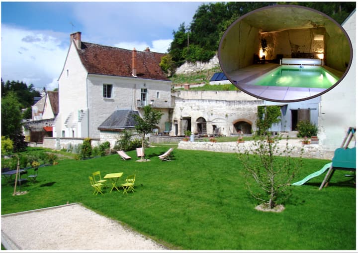Gîte Entre Beauval Et Chenonceaux, Piscine Troglo - Montrichard