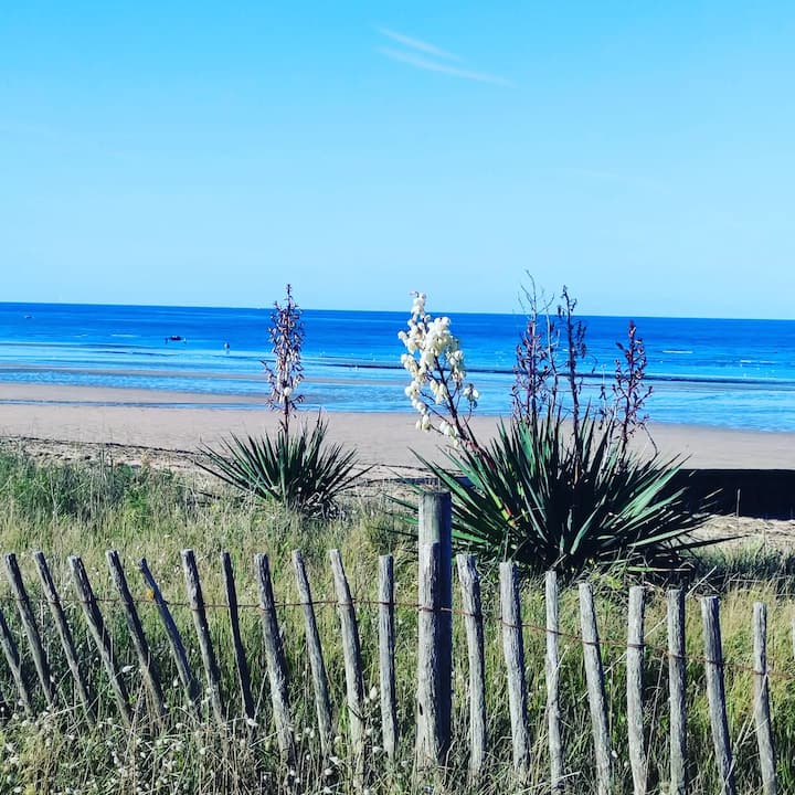 L’échappée Riva Bella 50m De La Mer,jardin&parking - Plage d'Hermanville-sur-Mer