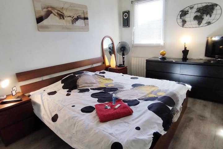 Spacieux ✩ ❤️ King Size Bed Room ❤️ ✩ 180x200 - Toulouse