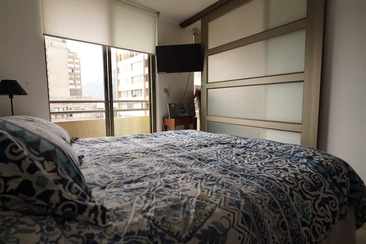 Depto. Plaza Italia. Vista Espectacular. - Santiago (Chile)