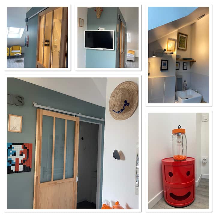 Studio Climatisé "Treize" Hyper Centre Tours - Tours