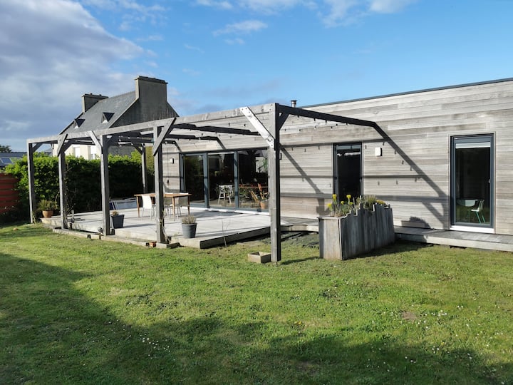 Maison Bois Plain Pied Proche Plage Et Forêt. - Santec