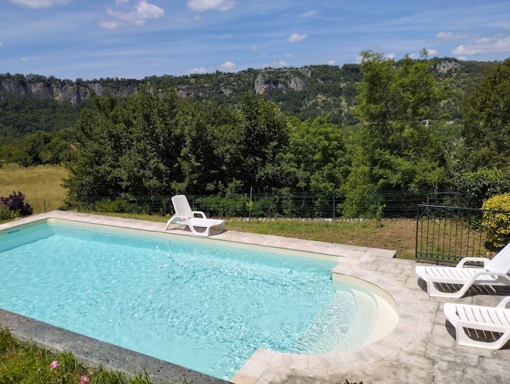 Niddouillet,climatisé ,Vue Imprenable Sur Falaises - Saint-Cirq-Lapopie