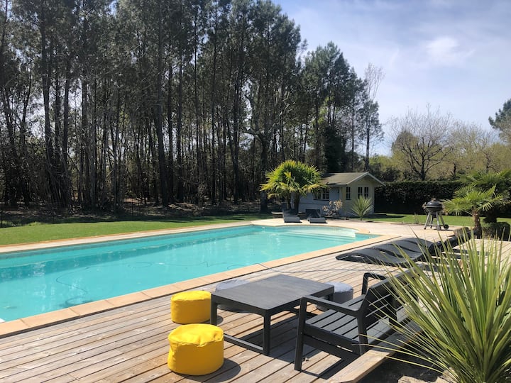Ec1-maison Et Piscine  Entre Lac Et Océan - Biscarrosse