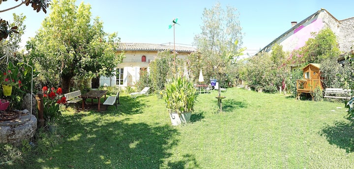 Longère De Charme Avec Jardin Et Piscine 15 Pers. - Gironde