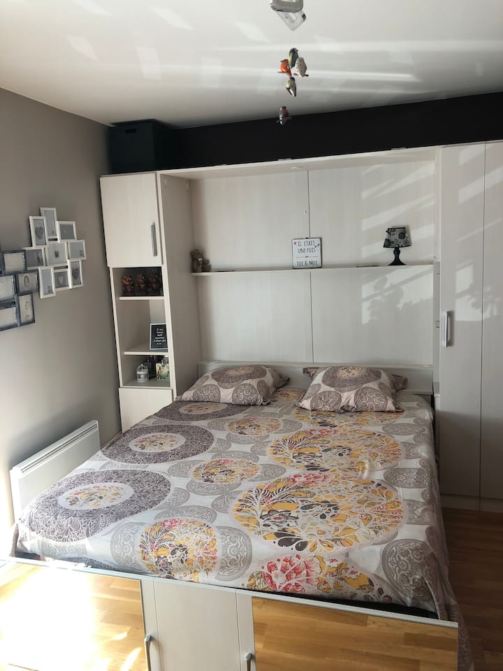 Studio De 30 M2 éQuipé D’un Lit Armoire (160) - Châtillon