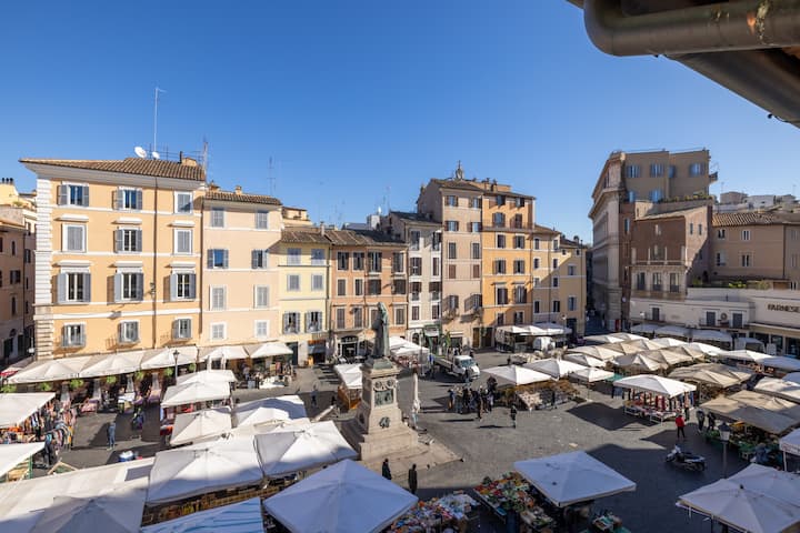 Large Flat View On-campo De' Fiori (Tot 8+2people) - Rom