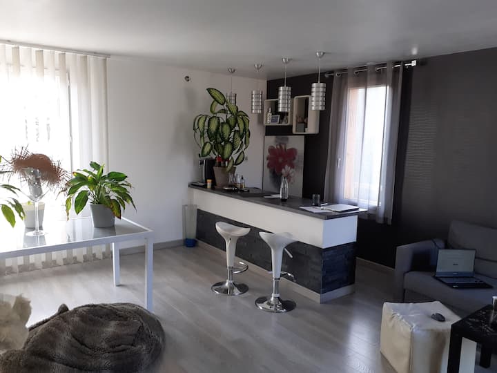 90 M2 2ch 2sdb Pour 4/6 Pers + Terrasse + Barbecue - Le Pontet