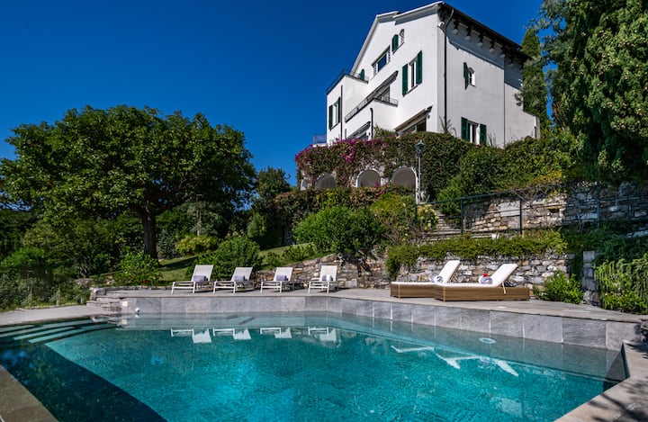 Portofino Coast - Villa Cristina Sea View & Pool - Rapallo