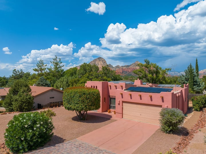 Waterfall, Grapevines And Hot Tub With Views - Nice House Too! - Sedona, AZ