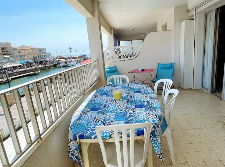 Appartement Belle Terrasse 17m2 Vue Canal Et Mer - Palavas-les-Flots