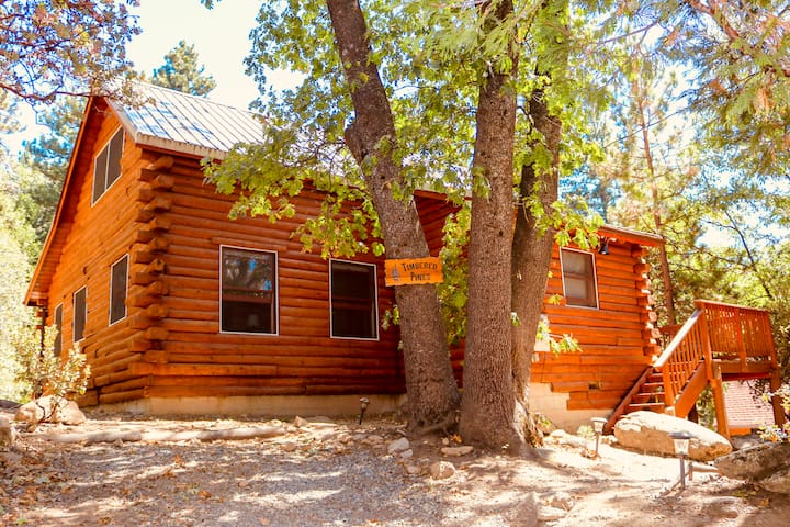 Experience A Unique Log Cabin at Timbered Pines - Cabins for Rent in ...