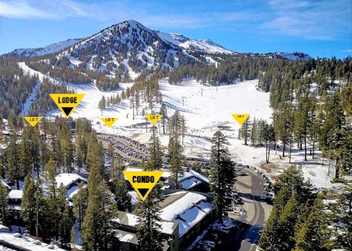 Ski Lift 120 Yards! Restaurant-bar 50 Steps Away! - June Lake, CA