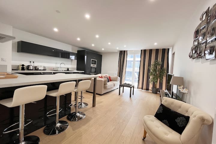 "Le Gardin" Appartement Moderne Avec Parking - 노르망디