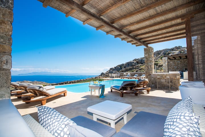 Seaview Suite/infinity Pool/mykonos/amallinisuites - Greece