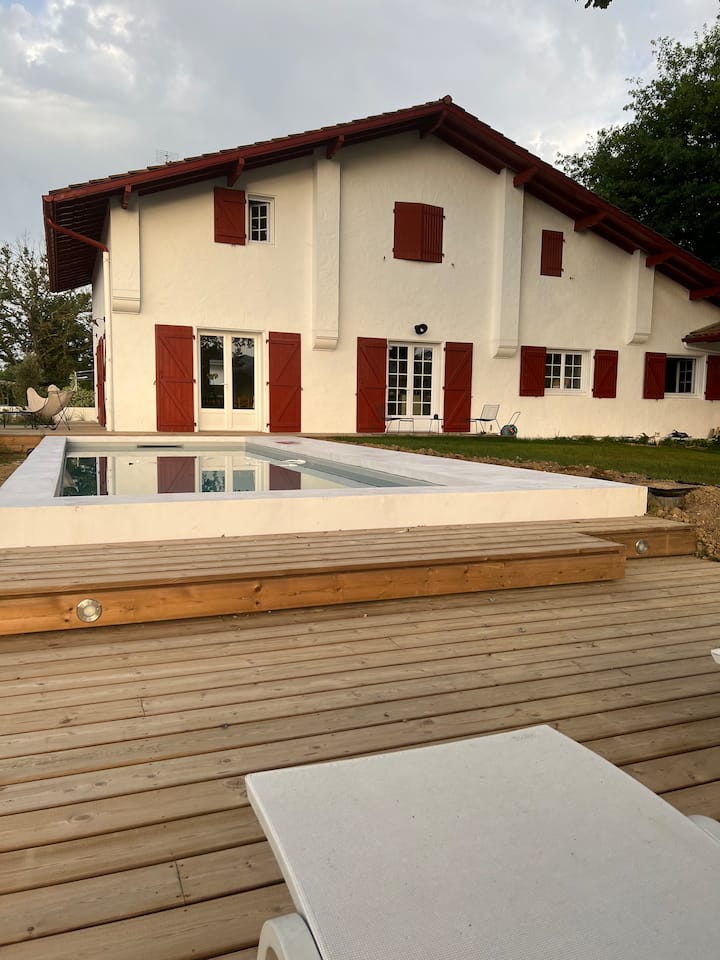Villa Bidart Côte Basque Avec Piscine 9 X 3 - Espelette