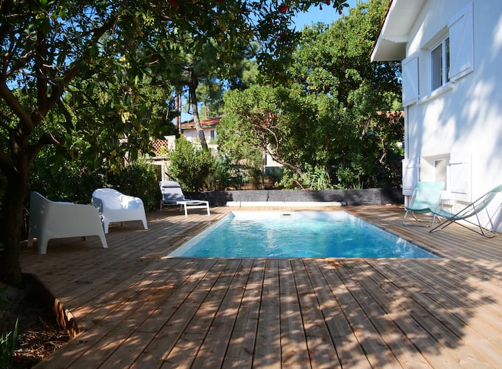 Maison 6/8 Pers Av Piscine. Accès Plage Sud 5 Min. - Lacanau Océan