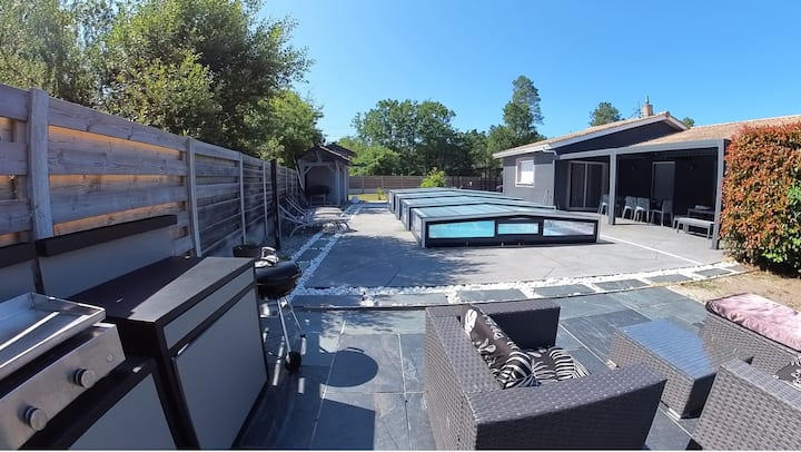 Maison 5 Chambres Piscine, Ping Pong, Boulodromme - Hourtin