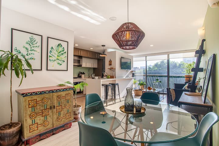 Working At Home In Roma Apartment - Mexico City