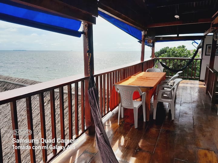 Blue Sea Hostel, Cama Doble Vista Al Manglar - San Onofre