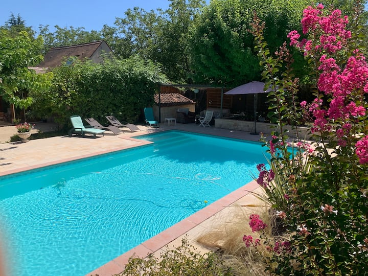 Logement 2 Personnes Et Véranda,  Piscine (Lot) - Puy-l'Évêque