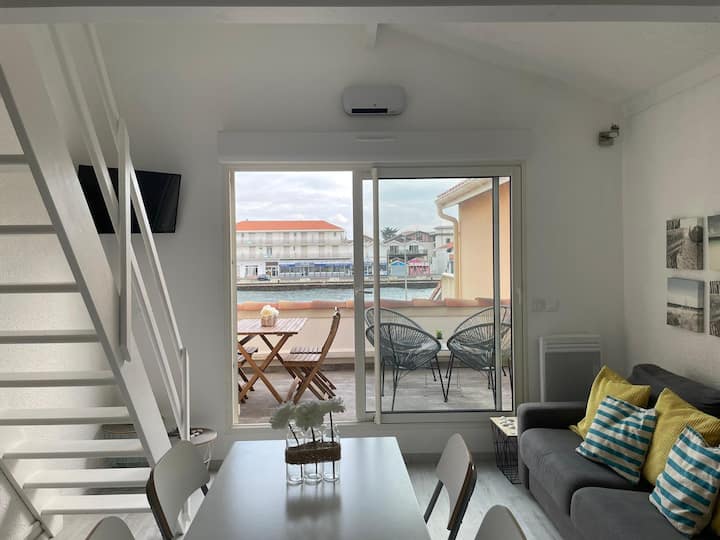 Appart. Vue Canal De Capbreton Et 2 Pas Des Plages - Capbreton