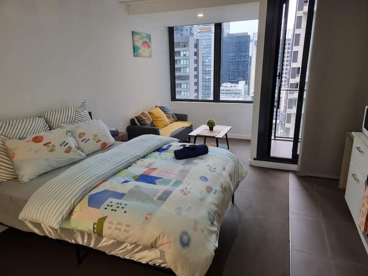 Tidy Modern Cbd Studio 1 Min To Skybus + Free Tram - Melbourne