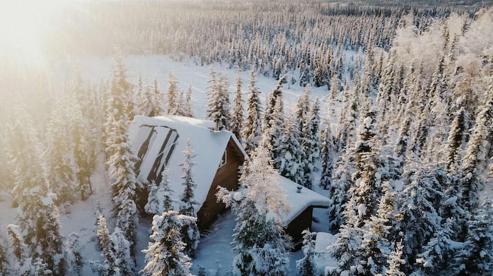 Aurora Pond Cabin And Winter Dog Sled Rides - Alaska