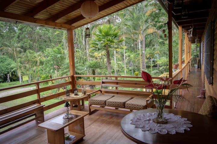 Room With Balcony And View At Finca Santa Rosa - Villa Rica
