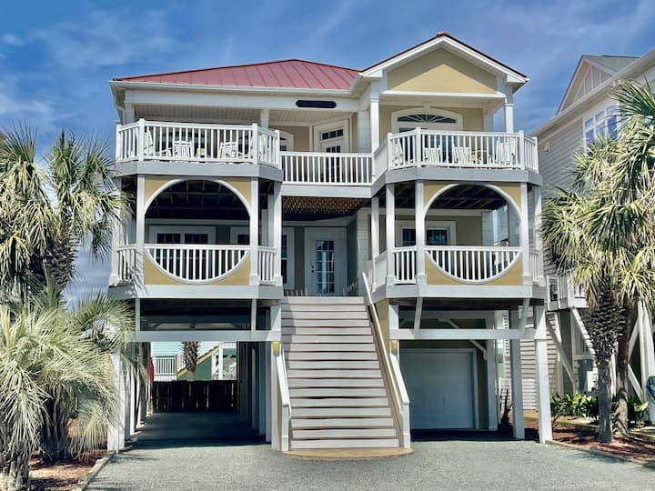 5br Beach Home, Piscina Privada, Sala De Juegos. A Pie De La Ciudad, Tiendas, Mini Golf Y Muelle. - Ocean Isle Beach, NC