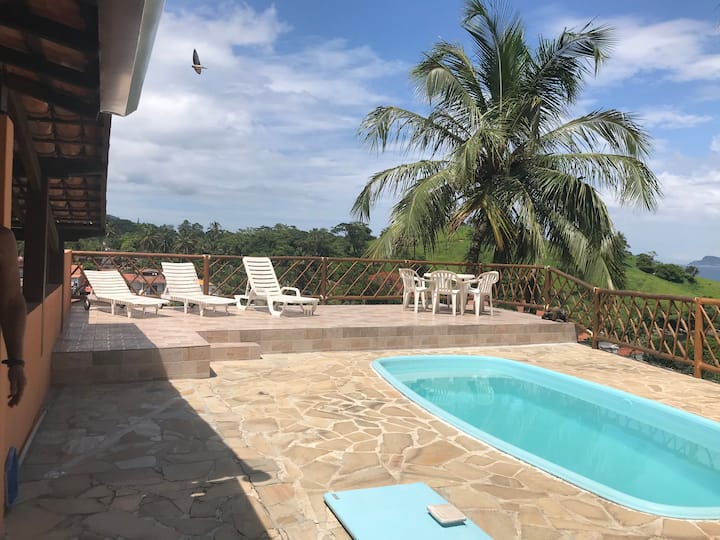 Casa Com Piscina E Vista Panorâmica Para O Mar - Ilhabela