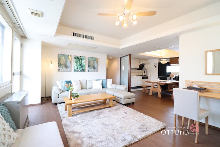 Large 110㎡/3 Bedrooms/6th Floor Floor Rental/maximum 12 People/free Parking/train Station 2 Minutes/good Access/ - Sapporo