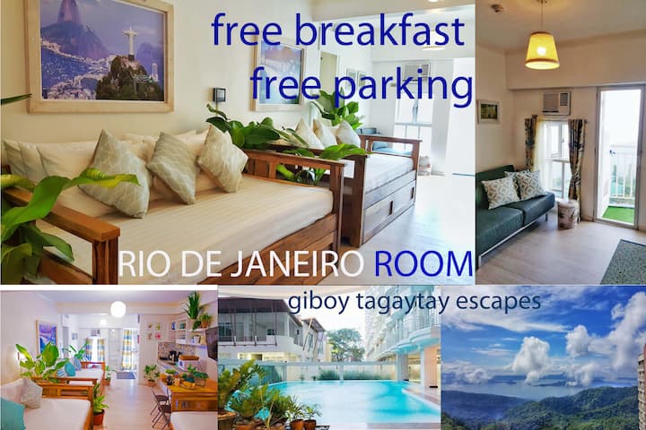 Rio Room Facing Taal Volcano, Free Bfast & Parking - Tagaytay