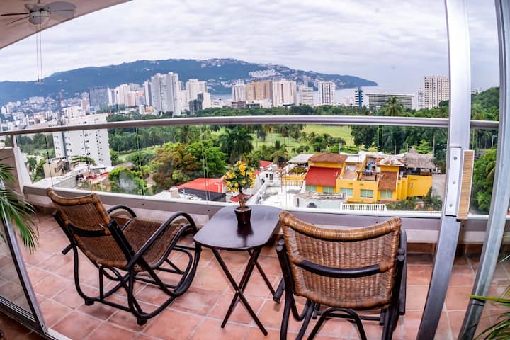 Vista Al Mar, Hermoso Y Amplio Departamento - Acapulco