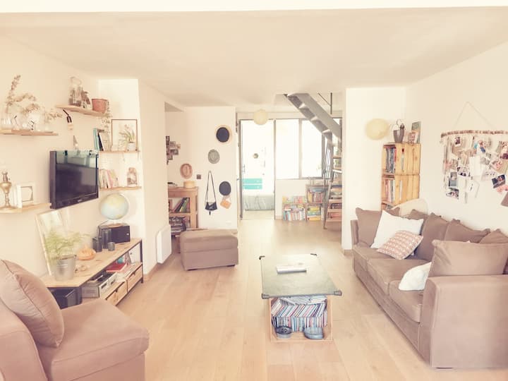 T5 Duplex+garage, 100m2, 6pers - Centre Ville - Marseille