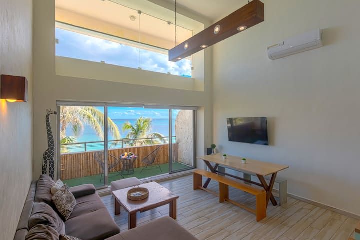The Coconut One 〰️ 3br 3ba Oceanfront - Playa del Carmen