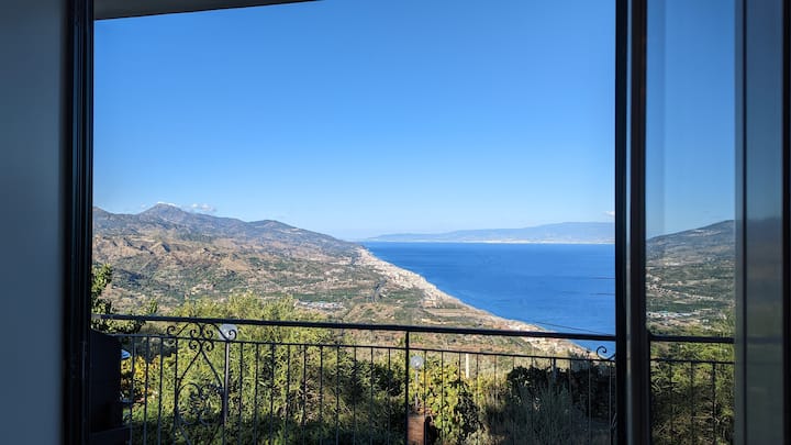 Huge, No Stairs! Spectacular View Near Taormina - Sant'Alessio Siculo