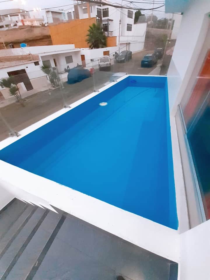 Pool Apartment Punta Hermosa Beach - 4 Bedrooms - Lima