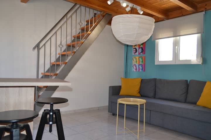 B4. Loft,balcony,8' Beach,oldtown - Chania