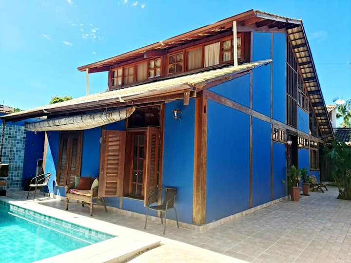 Casa Ampla C/piscina E Muito Estilo 250 M Da Praia - São Sebastião