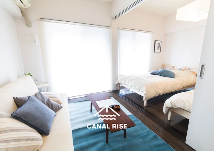 Canal Rise R3 / Wi-fi, Great Access, Modern, 7-11 - Fukuoka