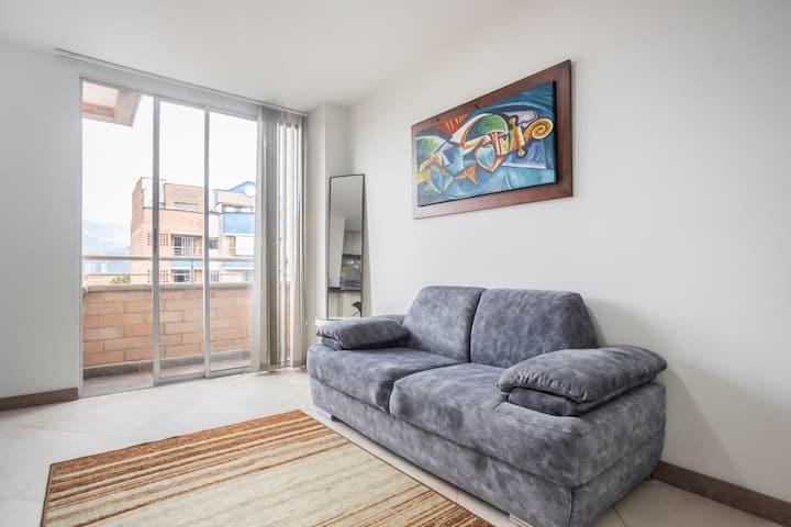 401 Apartaestudio Amoblado En Belen Rosales - Medellín