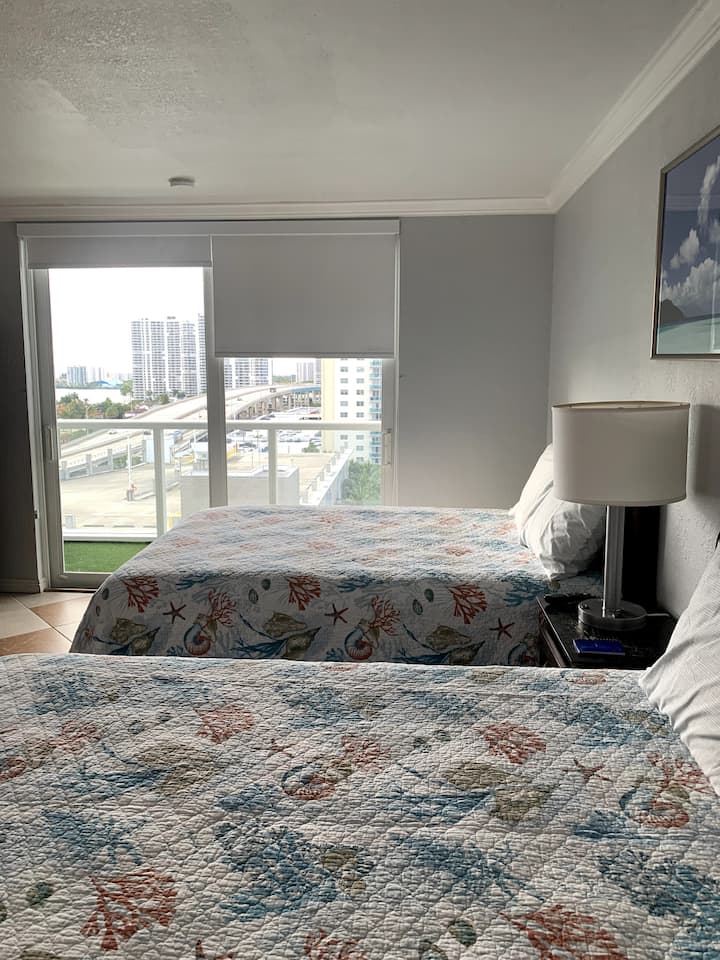Ocean Front, Beach Studio With Balcony - Aventura, FL